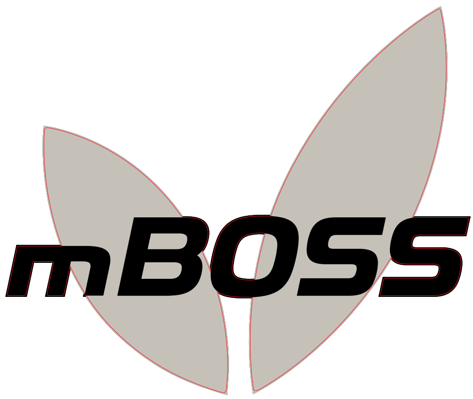 Autocollant Logo + mBOSS noir - L=370mm / H=310mm à vendre sur My Agrisem.